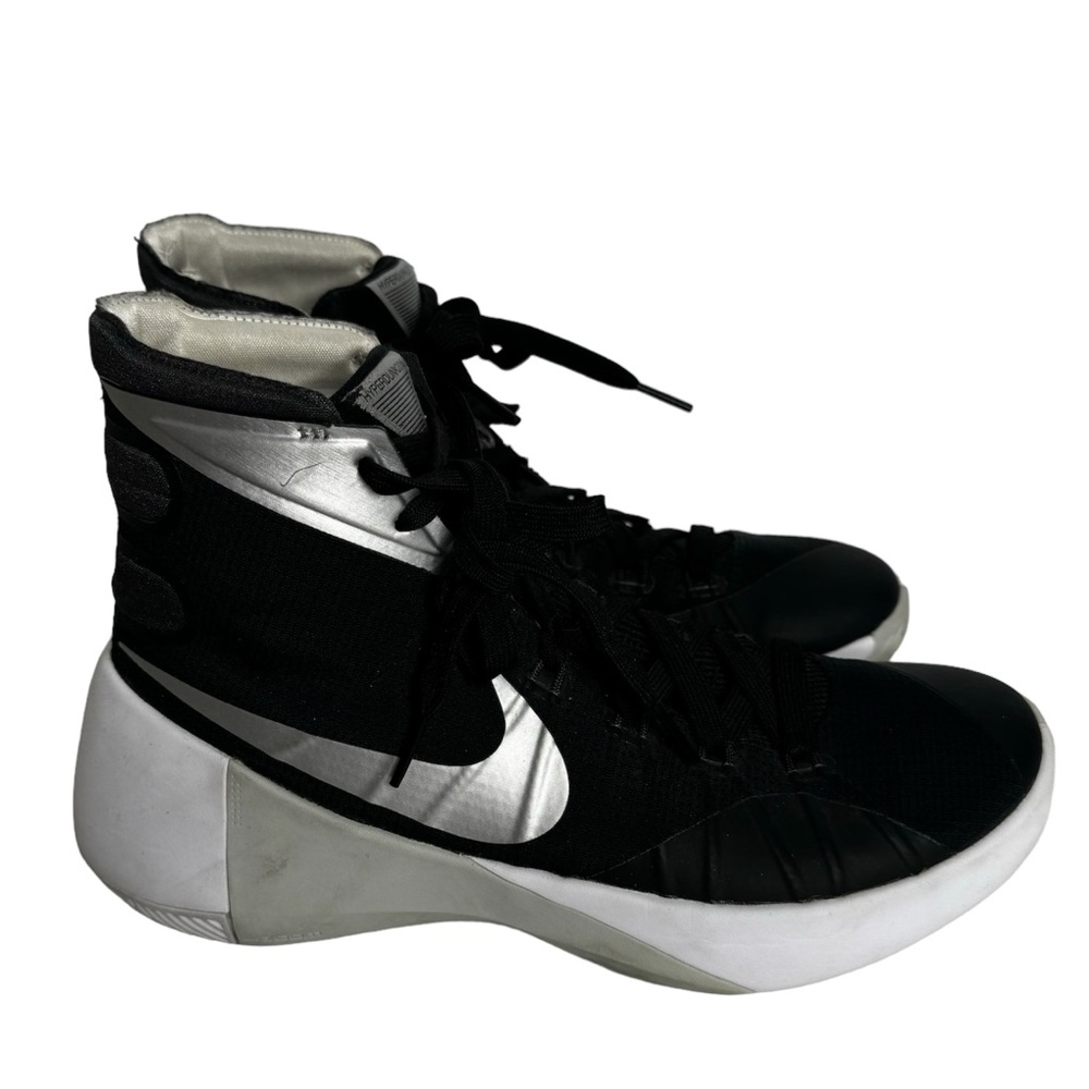 Mens Nike Hyperdunk 2015 Black & Metallic Silver Snea… - Gem